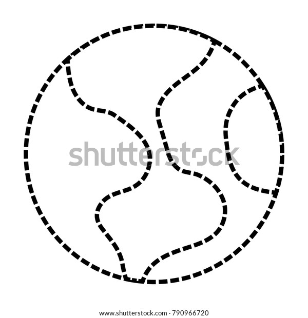Earth World Symbol Cartoon Stock Vector (Royalty Free) 790966720 ...