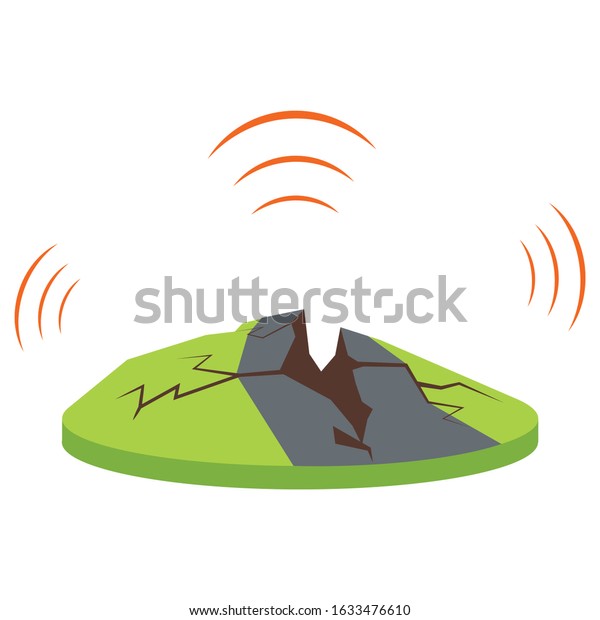 Earthquake Cartoon Vector Illustration Tectonic Movements Stock Vector ...
