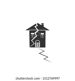 Earthquake Icon Illustration Isolated Vector Sign Stock Vector (Royalty ...