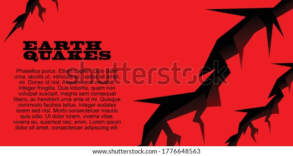 Earthquakes Background Animation Illustration Flat Vector Stock Vector ...