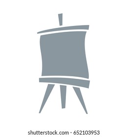 Easel Flipchart Vector Icon Stock Vector (Royalty Free) 652103953 ...