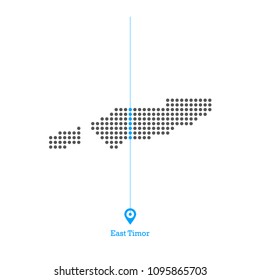 East Timor Doted Map Desgin Vector Stock Vector (Royalty Free ...