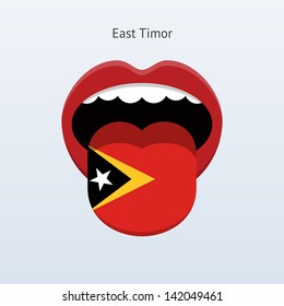 East Timor Language Abstract Human Mouth Stock Vector (Royalty Free ...