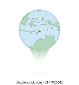 East Timor Map Stylish Location Icon Stock Vector (Royalty Free ...