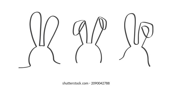 2,990 Bunny face line drawing Images, Stock Photos & Vectors | Shutterstock