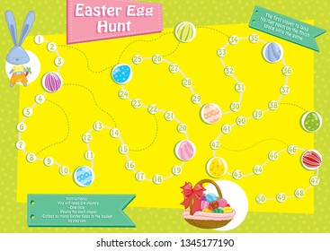 Happy Easter Treasure Map Cute Animalspirate Stock Vector (Royalty Free ...