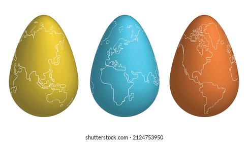 1,219 World map on egg Images, Stock Photos & Vectors | Shutterstock