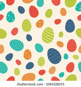 Easter Wallpaper Seamless Texture Decorative Eggs Stock Vector (Royalty ...