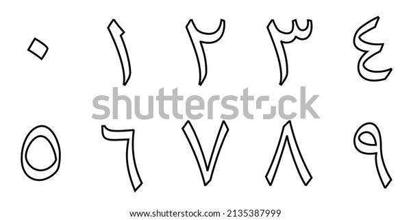59 Arabic Western Numerals Bilder, Stockfotos und Vektorgrafiken ...