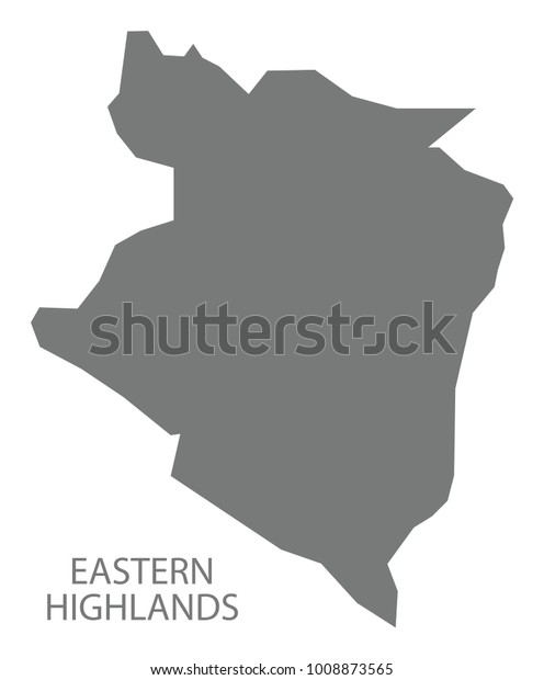 Eastern Highlands Map Papua New Guinea: เวกเตอร์สต็อก (ปลอดค่าลิขสิทธิ์ ...