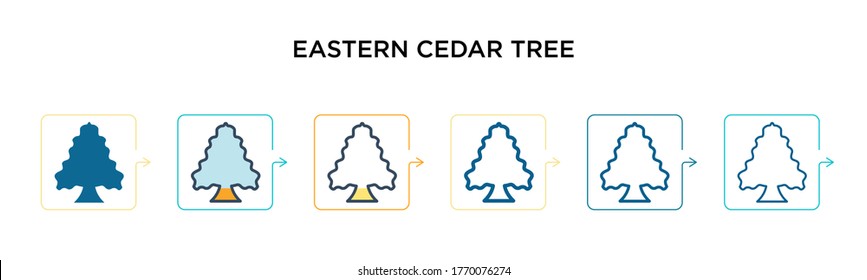 Eastern Red Cedar Tree Vector Icon Stock Vector (Royalty Free ...