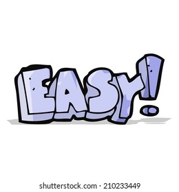 símbolo fácil de dibujos animados: vector de stock (libre de regalías ...