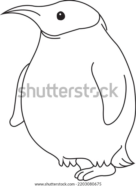 Easy Coloring Drawings Animals Drawing Black Stock Vector (Royalty Free ...