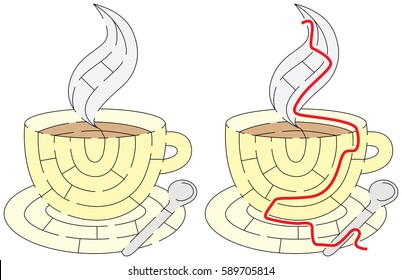422 Maze coffee Images, Stock Photos & Vectors | Shutterstock