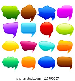 Easy Edit Vector Illustration Colorful Chat Stock Vector (Royalty Free ...
