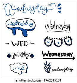 Easy Ways Letter Wednesday Stock Vector (Royalty Free) 1962615181 ...