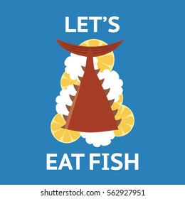 Eat Fish Campaign Stock Vector (Royalty Free) 562927951 | Shutterstock