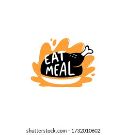 Eat Meal Logo Meal Icon Vector Stock Vector (Royalty Free) 1732010602 ...