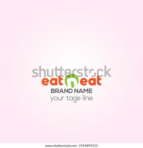 Eat N Eat Vector Logo Fast Stock Vector (Royalty Free) 1944899215 ...
