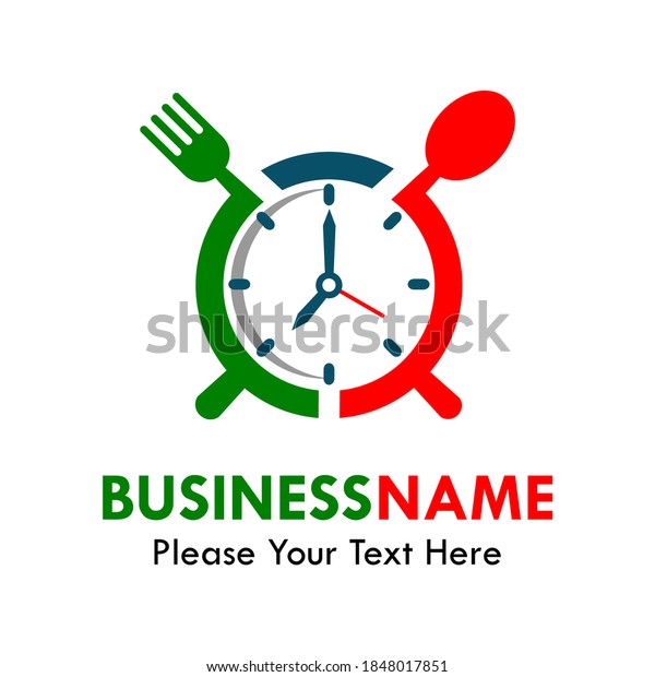 Eat Time Logo Template Illustration Stock Vector (Royalty Free) 1848017851
