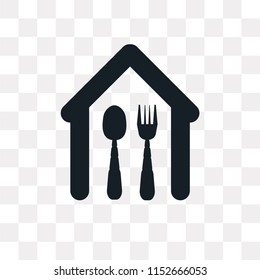 Eatery Vector Icon Isolated On Transparent Stock Vector (Royalty Free ...