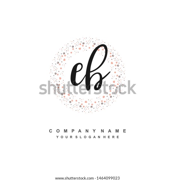 Eb Initial Signature Logo Handwriting Logo Stock Vector (Royalty Free ...