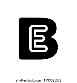 Eb Letter Logo Vector Design Stock Vector (Royalty Free) 1733621522 ...
