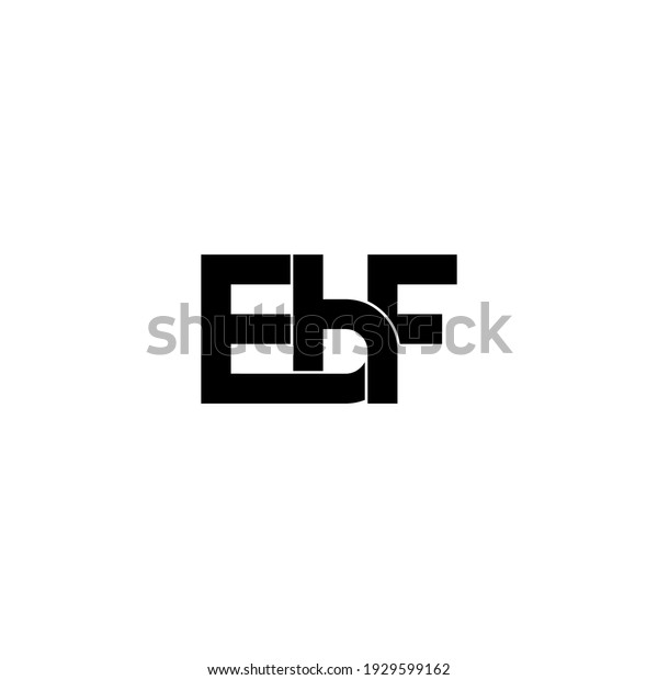 Ebf Letter Original Monogram Logo Design Stock Vector (Royalty Free ...