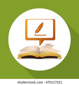 Ebook Concept Icon Design Vector Illustration Stock Vector (Royalty ...
