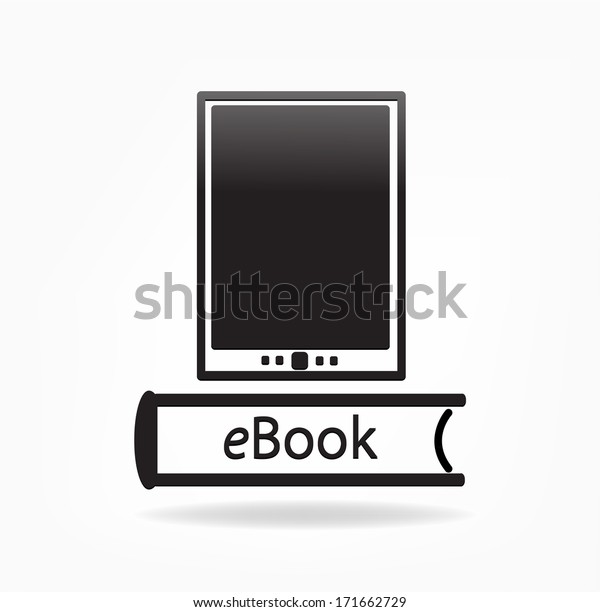 Ebook Reader Ereader Book Vector Icons Stock Vector (Royalty Free ...