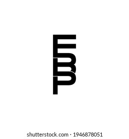 Ebp Letter Original Monogram Logo Design Stock Vector (Royalty Free ...