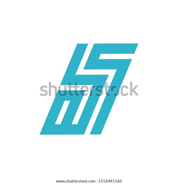 Ebs Line Mark Logo Desgin Vector Stock Vector (Royalty Free) 1516441160 ...