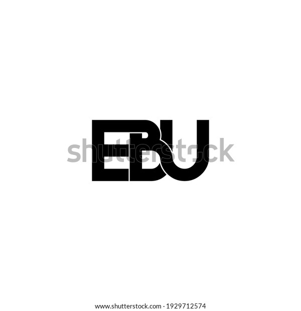 Ebu Letter Original Monogram Logo Design Stock Vector (Royalty Free ...