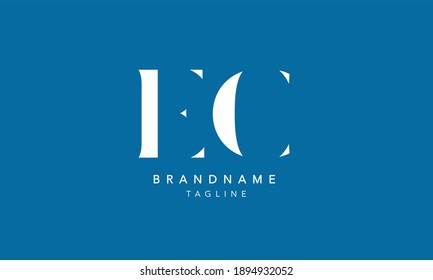 Ec Alphabet Initial Letter Monogram Icon Stock Vector (Royalty Free ...