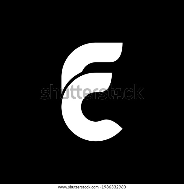 Ec Letters Logo Design Abstract Vector Stock Vector (Royalty Free ...