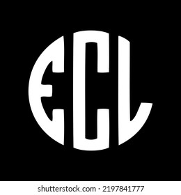 Ecl Letter Logo Design Bw Stock Vector (Royalty Free) 2197841777 ...