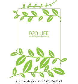 Eco Background Layout Design Concept: เวกเตอร์สต็อก (ปลอดค่าลิขสิทธิ์ ...