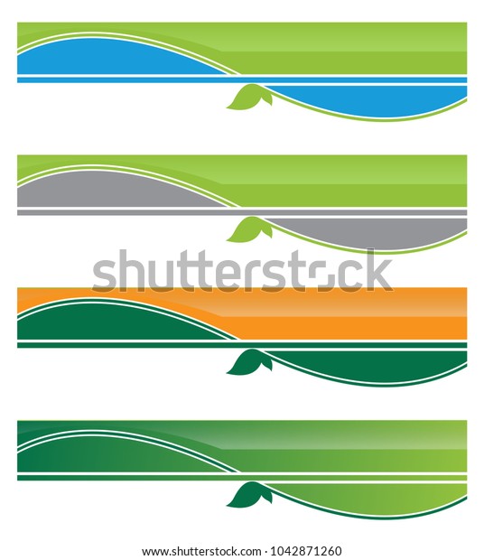 Eco Banner Ads Design Vector Eps Stock Vector (Royalty Free) 1042871260 ...