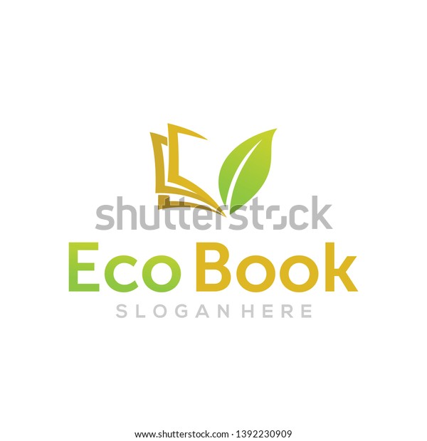 Eco Book Logo Vector Inspiration Stock Vector (Royalty Free) 1392230909 ...