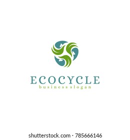 Eco Cycle Vector Logotype Business Nature Stock Vector (Royalty Free ...
