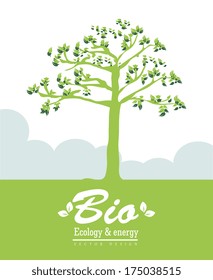 Eco Design Over White Background Vector Stock Vector (Royalty Free ...