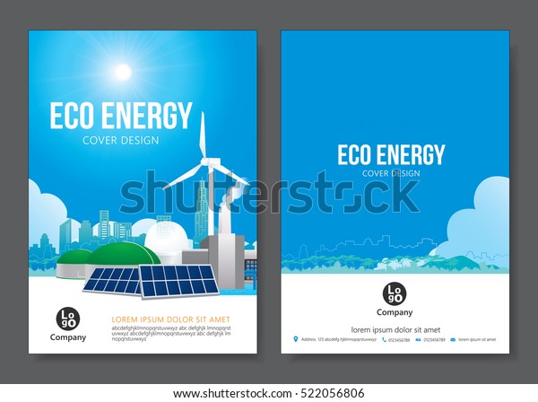 Eco Energy Cover Design Vector Illustration Stock Vector (Royalty Free ...