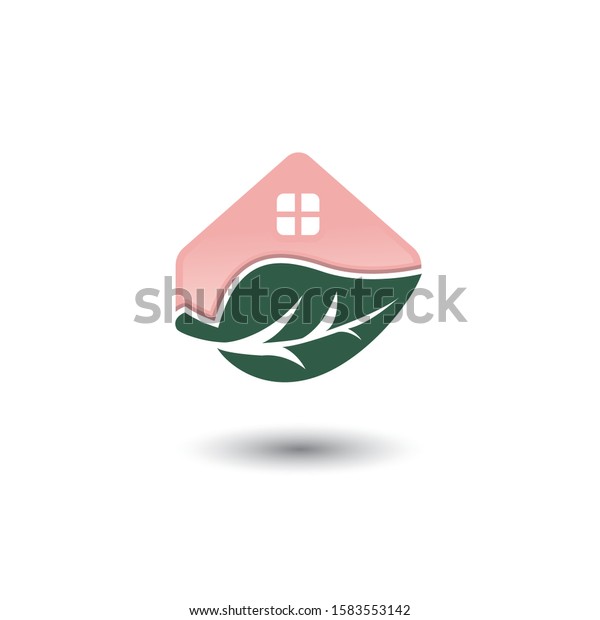 Eco Friendly House Vector Logo Template Stock Vector (Royalty Free ...