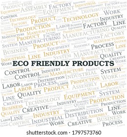 Eco Friendly Products Word Cloud Create Stock Vector (Royalty Free ...