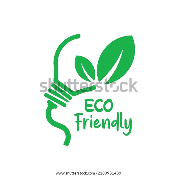 Eco Friendly Text On White Background Stock Vector (Royalty Free ...