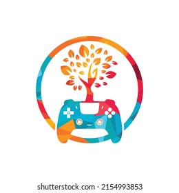 Eco Game Vector Logo Design Green Stock Vector (Royalty Free ...