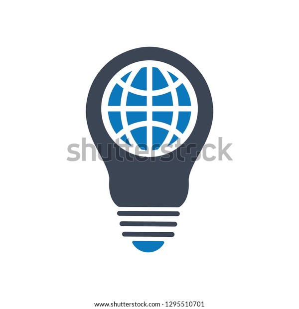 Eco Global Energy Icon Vector World Stock Vector (Royalty Free ...