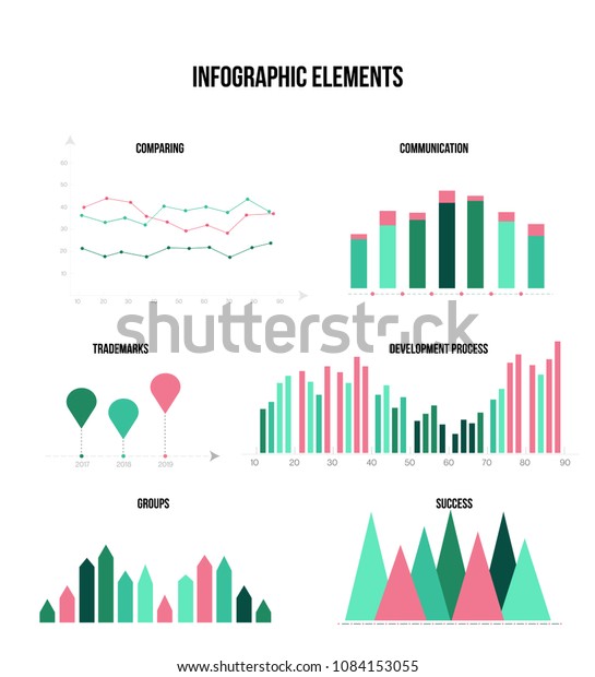Eco Hipster Green Infographic Vector Statistic Stock Vector (Royalty ...