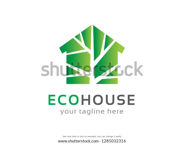 Eco House Logo Template Design Vector Stock Vector (Royalty Free ...