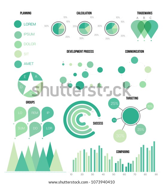 Eco Nature Green Infographic Vector Flowchart Stock Vector (Royalty ...